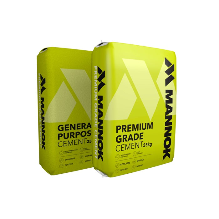 Mannok Premium Grade Cement 25kg (Plastic Bag) – Construction Megastore
